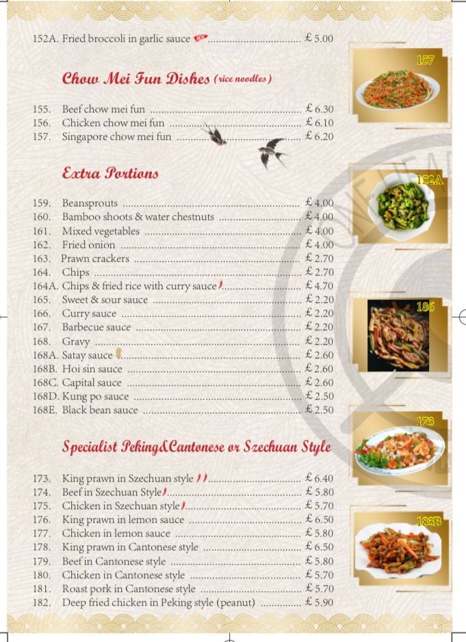 Menu at Mr Tang fast food, Dereham, 29 High St