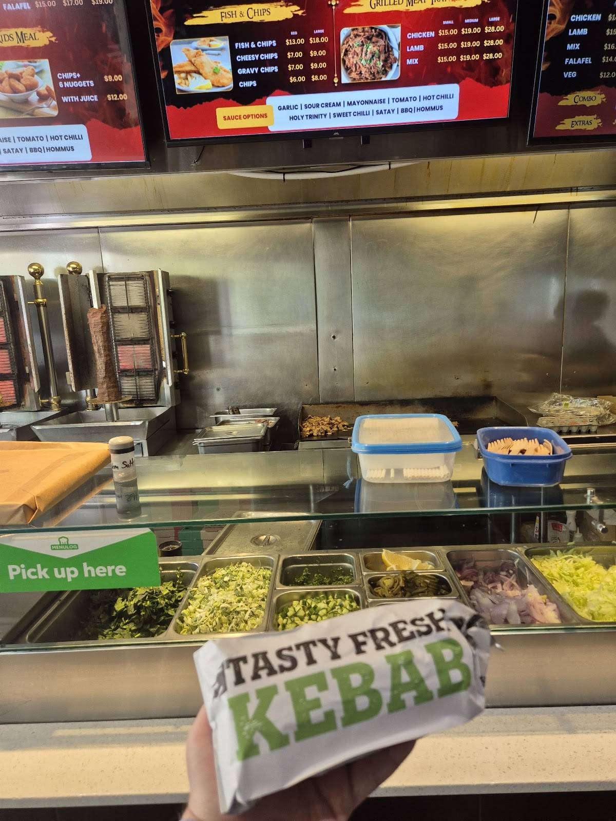 Menu at Perth Kebab Station Subiaco fast food, Subiaco