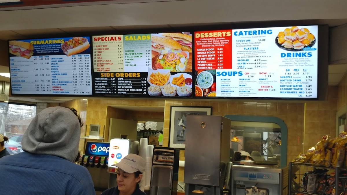 Menu at Submarine Port fast food, South Holland, 617 E 162nd St
