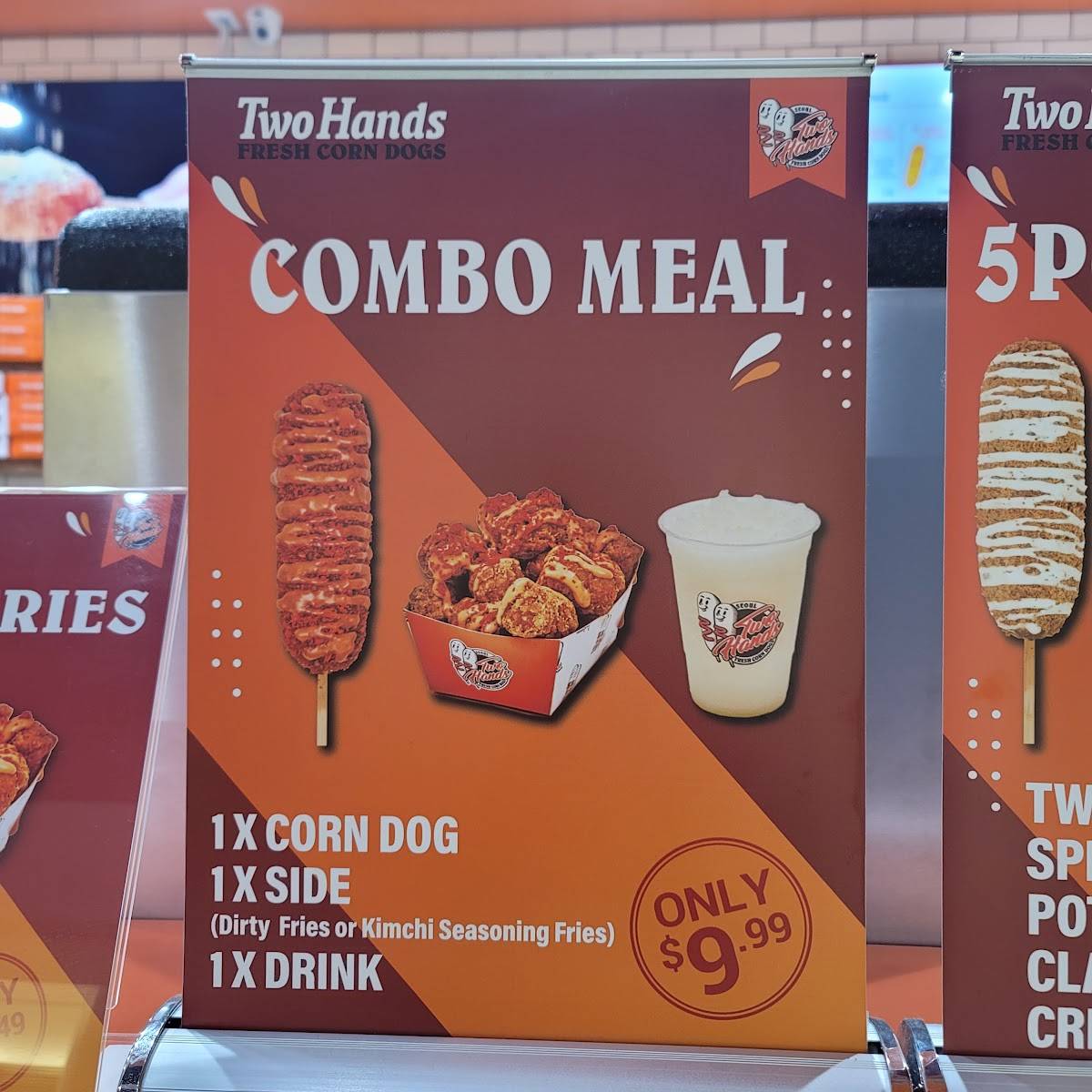 Menu at Two Hands Corn Dogs fast food, Buena Park
