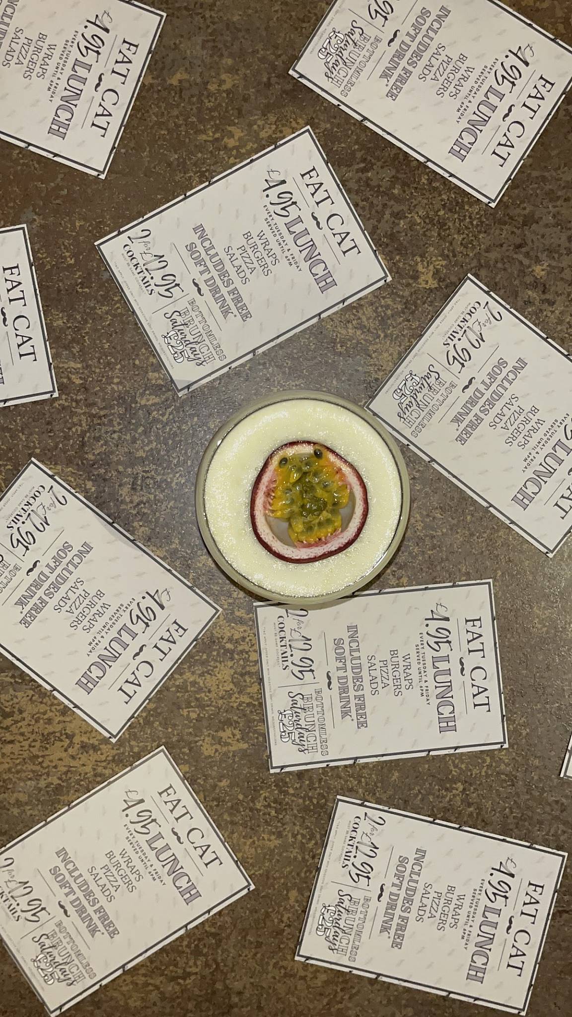 Menu at Fat Cat Derby restaurant, Derby