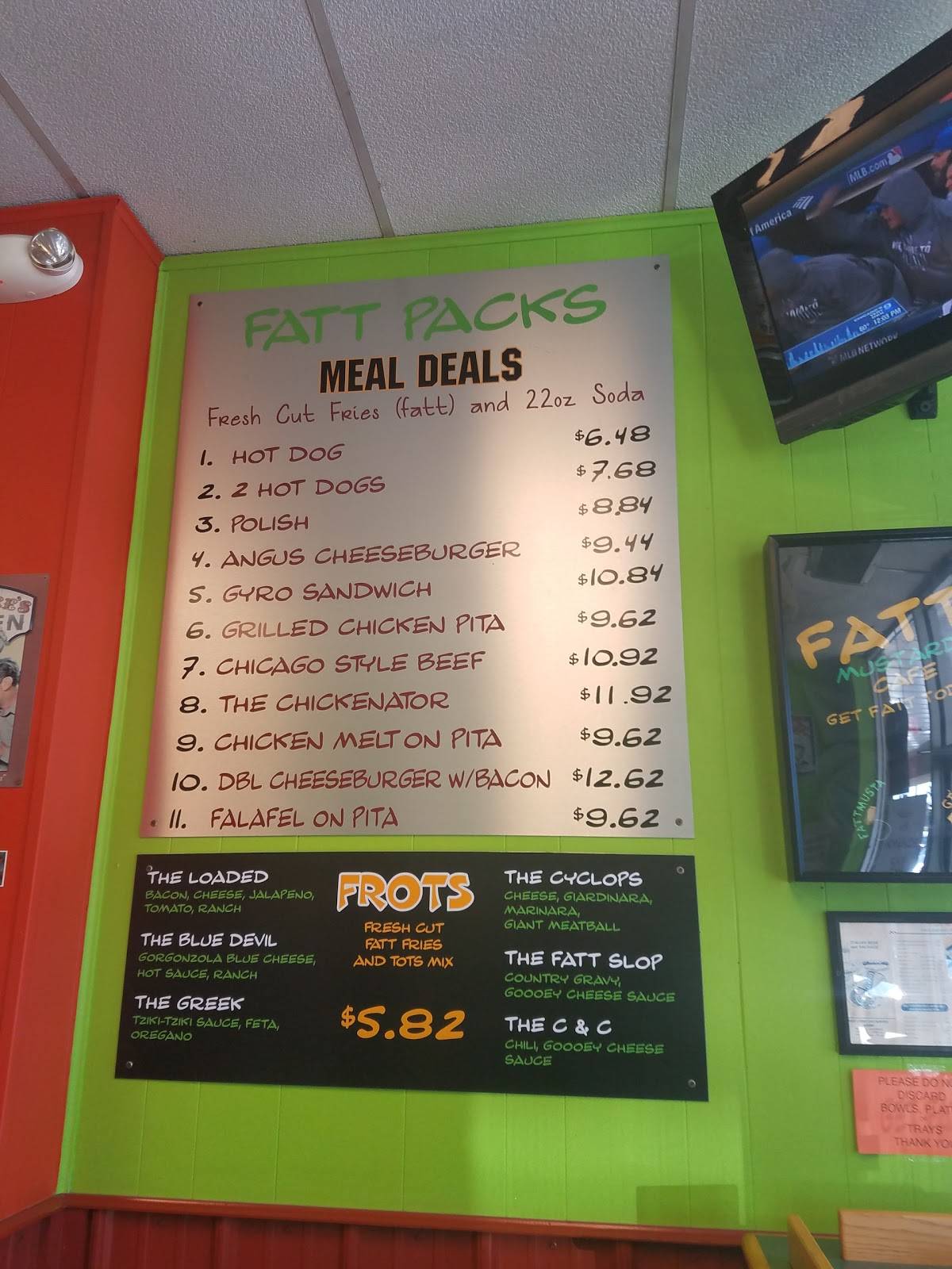 Menu at Fatt Mustard Cafe, Elk Grove Village