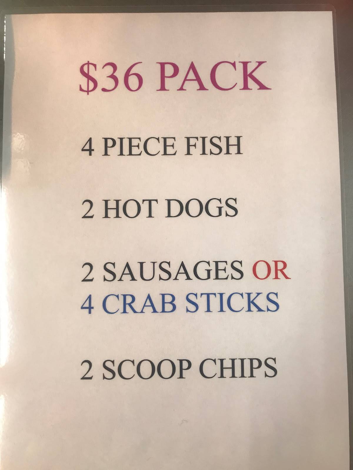 Menu at Fish Town Chinese And European Takeaways ( Te Kuiti ...