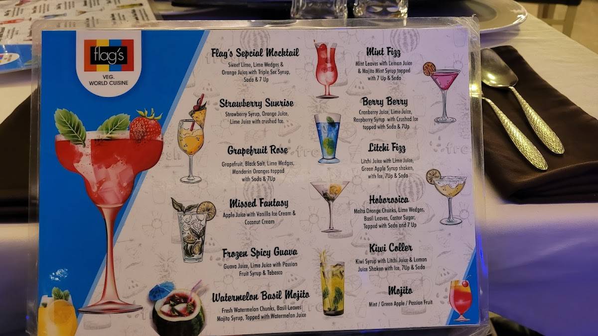 Menu at Flag's Restaurant Liberty Garden Malad, Mumbai, Asiad CHS Ltd