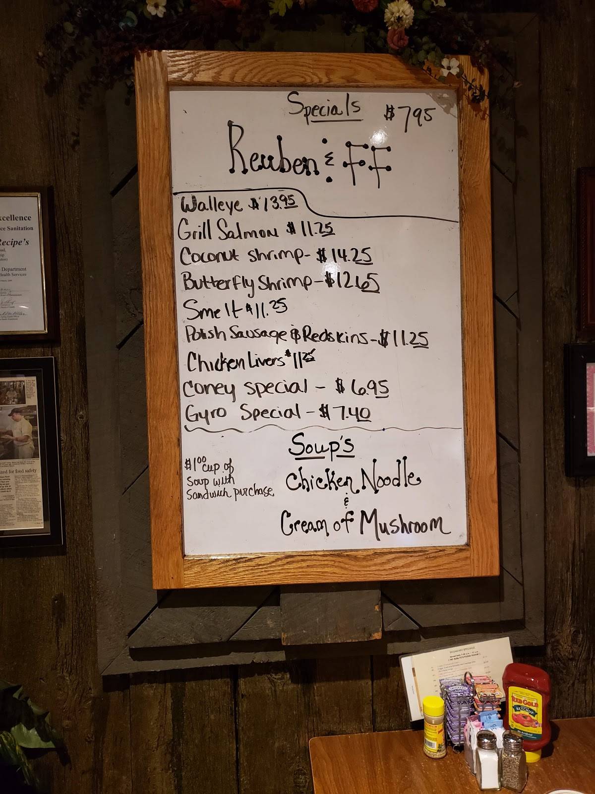 Menu at Grandma's Recipes restaurant, Flint
