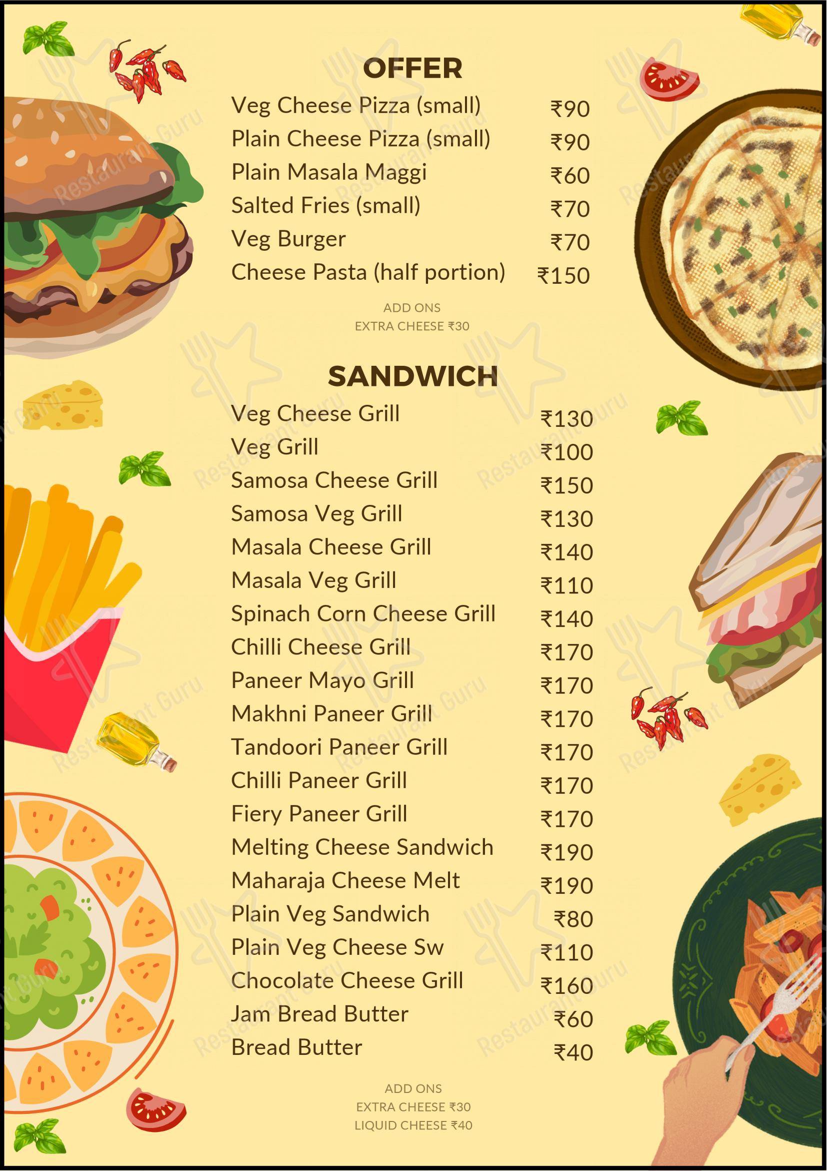 Menu at Foodlingo Cafe, Thane