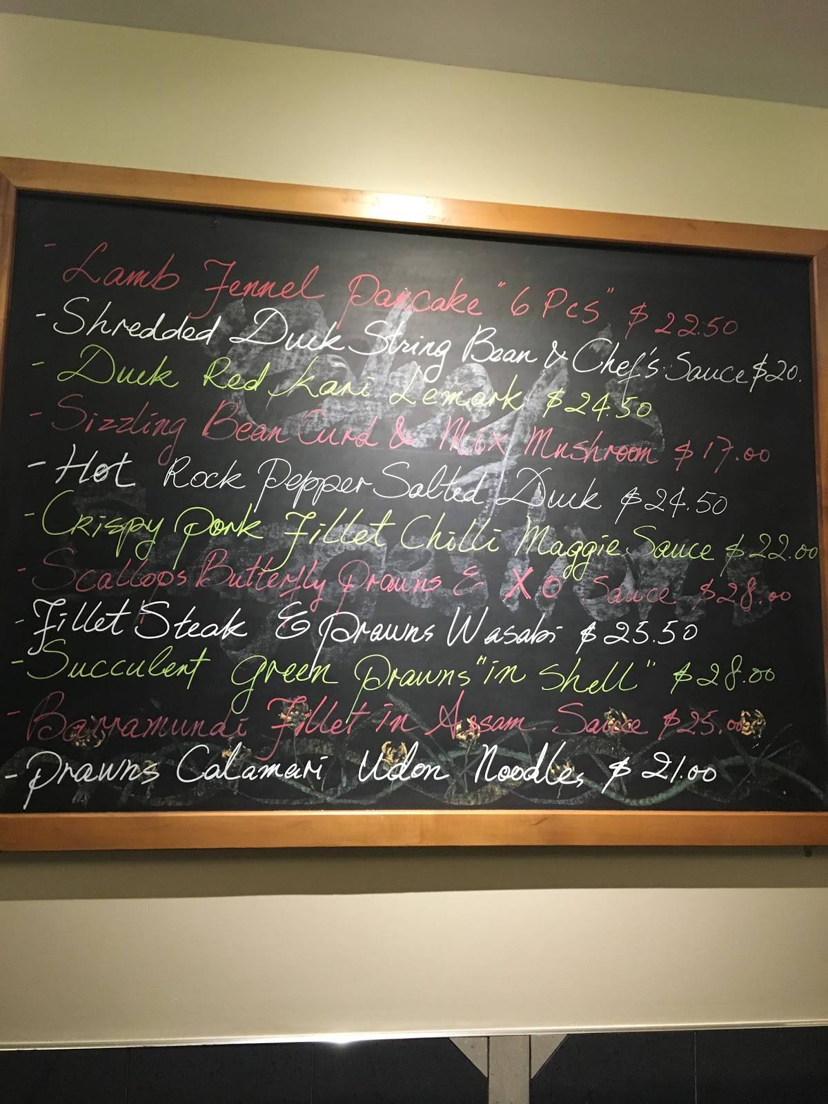 Menu at Timmy's Kitchen restaurant, Griffith