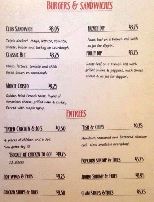 Menu at Four Corners Bar & Grill, Maple Valley