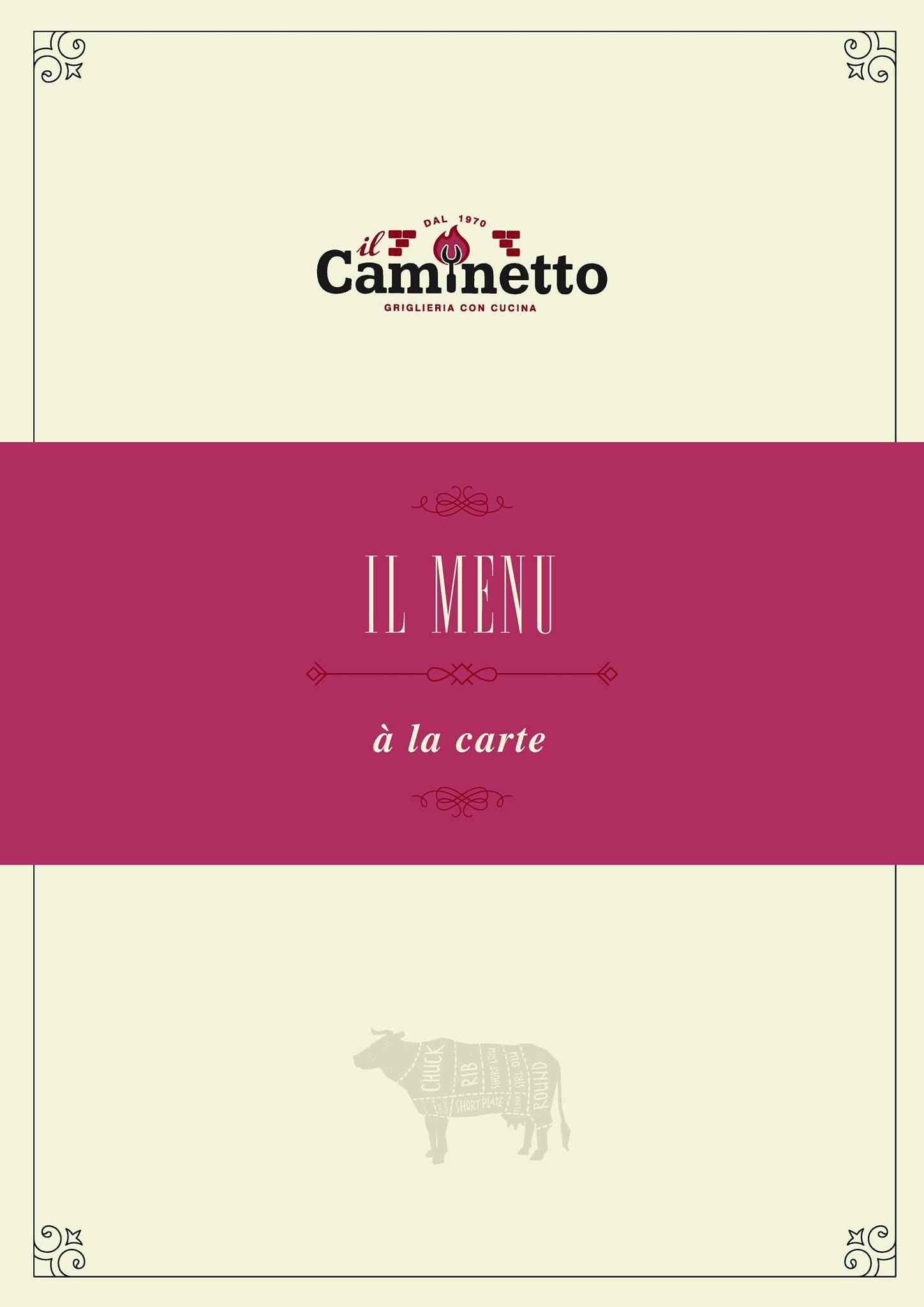 Menu da Il Caminetto ristorante, Frascati, Via Delle Cisternole