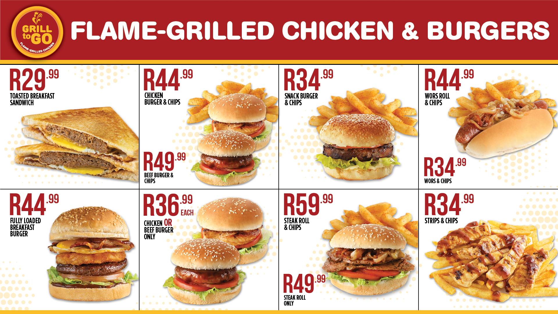 Menu at Crispy Chicken Newlands West restaurant, Durban