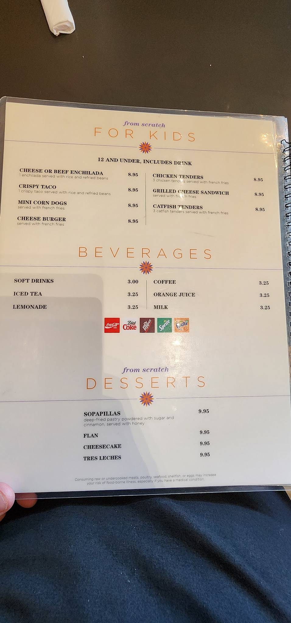 Menu at From Scratch Daniel's Kitchen restaurant, Ennis