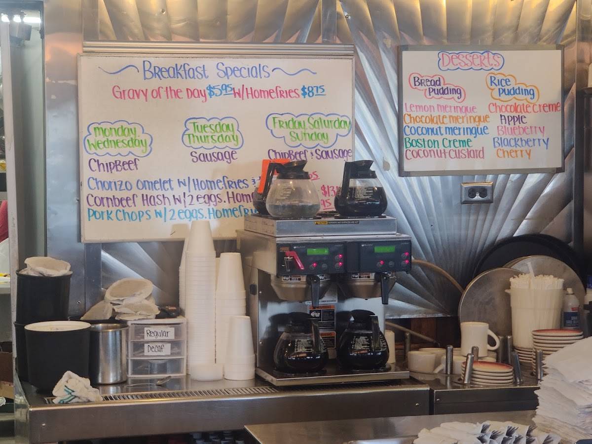Menu at Frost Diner restaurant, Warrenton