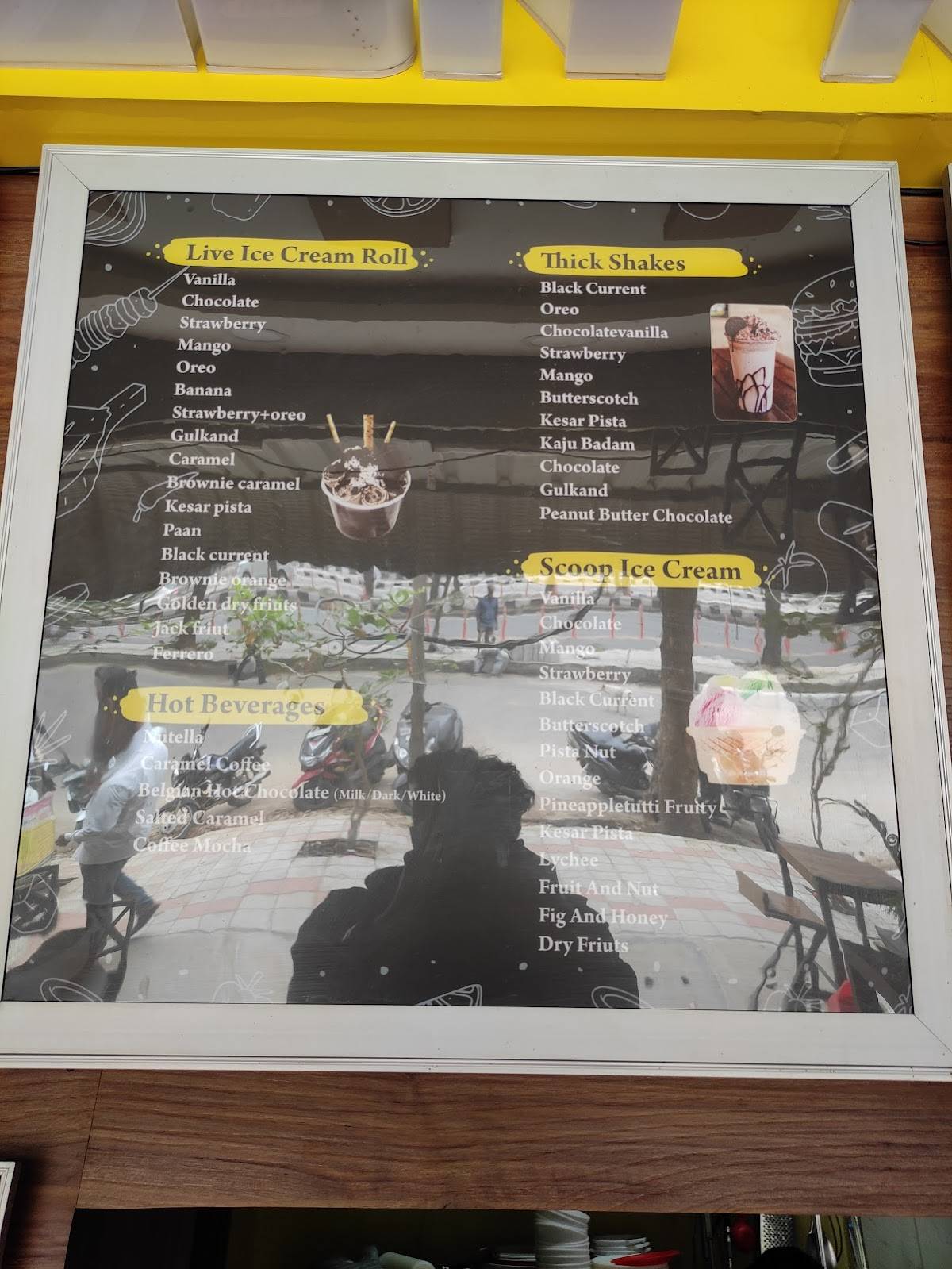 Menu at Frozen Monster HSR, Bengaluru
