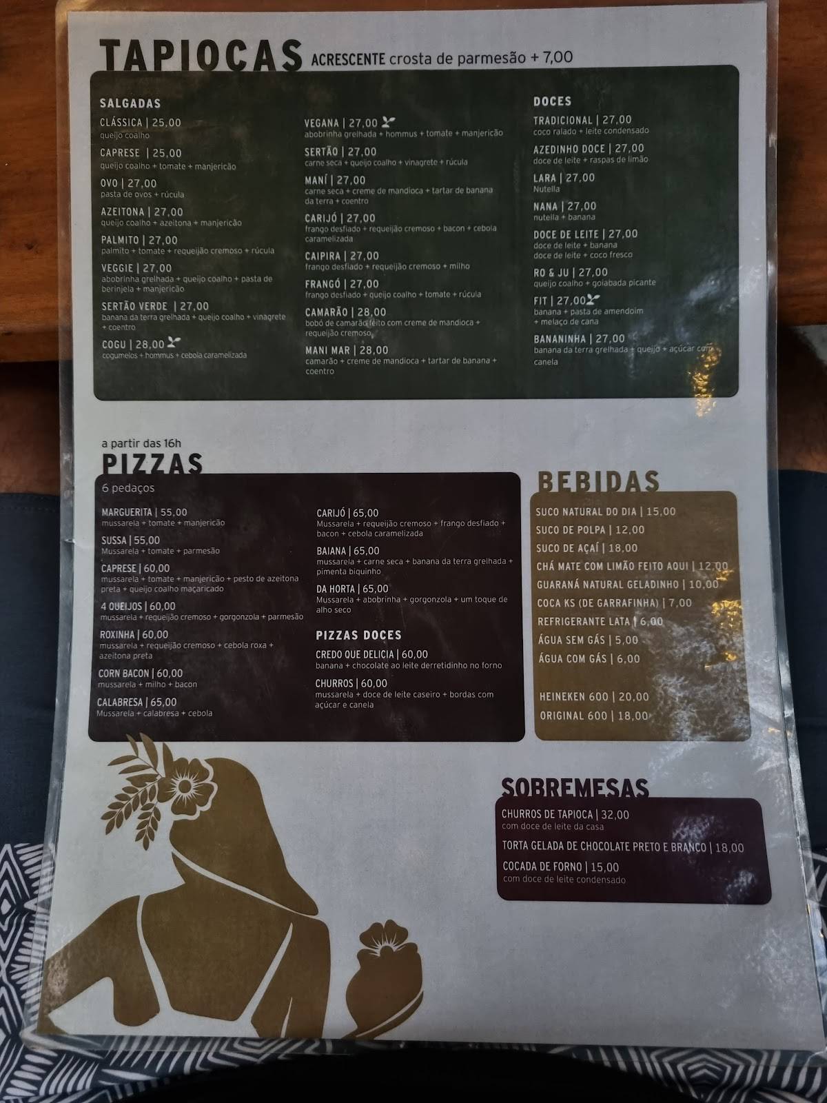 Menu em Gabriela Bar & Panela, Brasil
