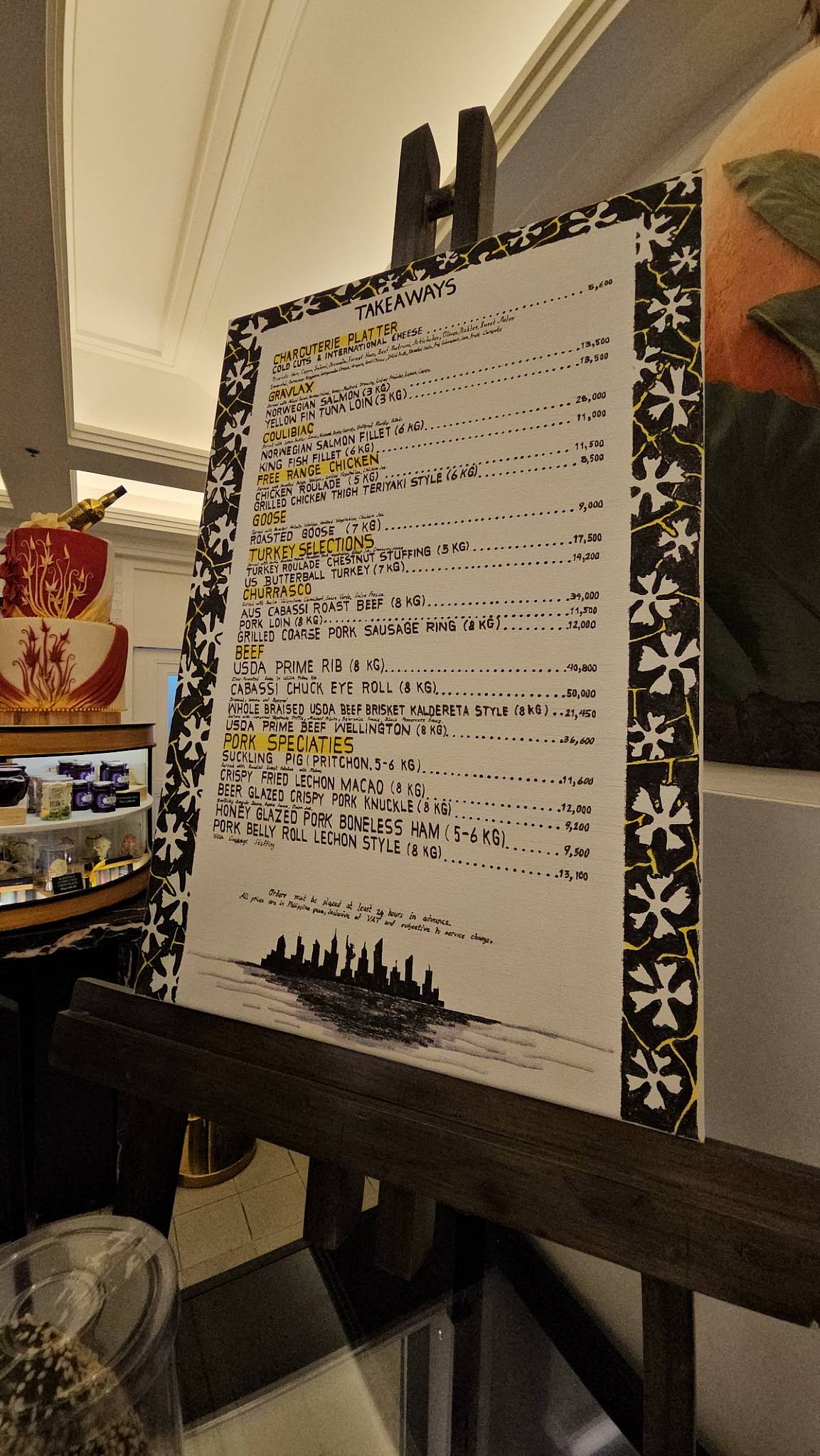 Menu at Garden Wing Cafe, Pasay