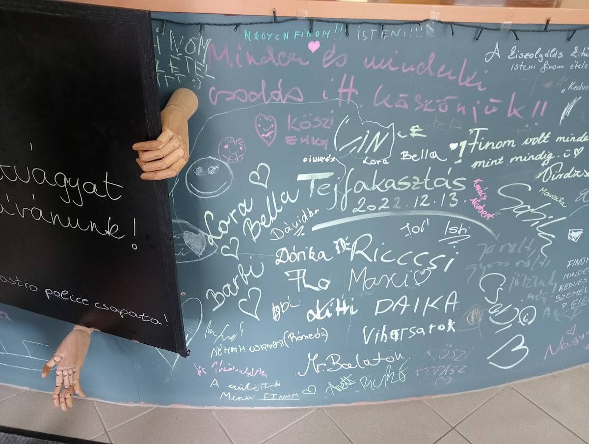 Menu at Gasztro Police étkezde restaurant, Fonyód