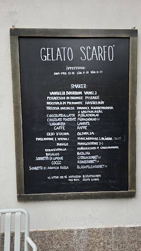 Menu at Gelato Scarfò desserts, Ålsten, Ålstensgatan 12