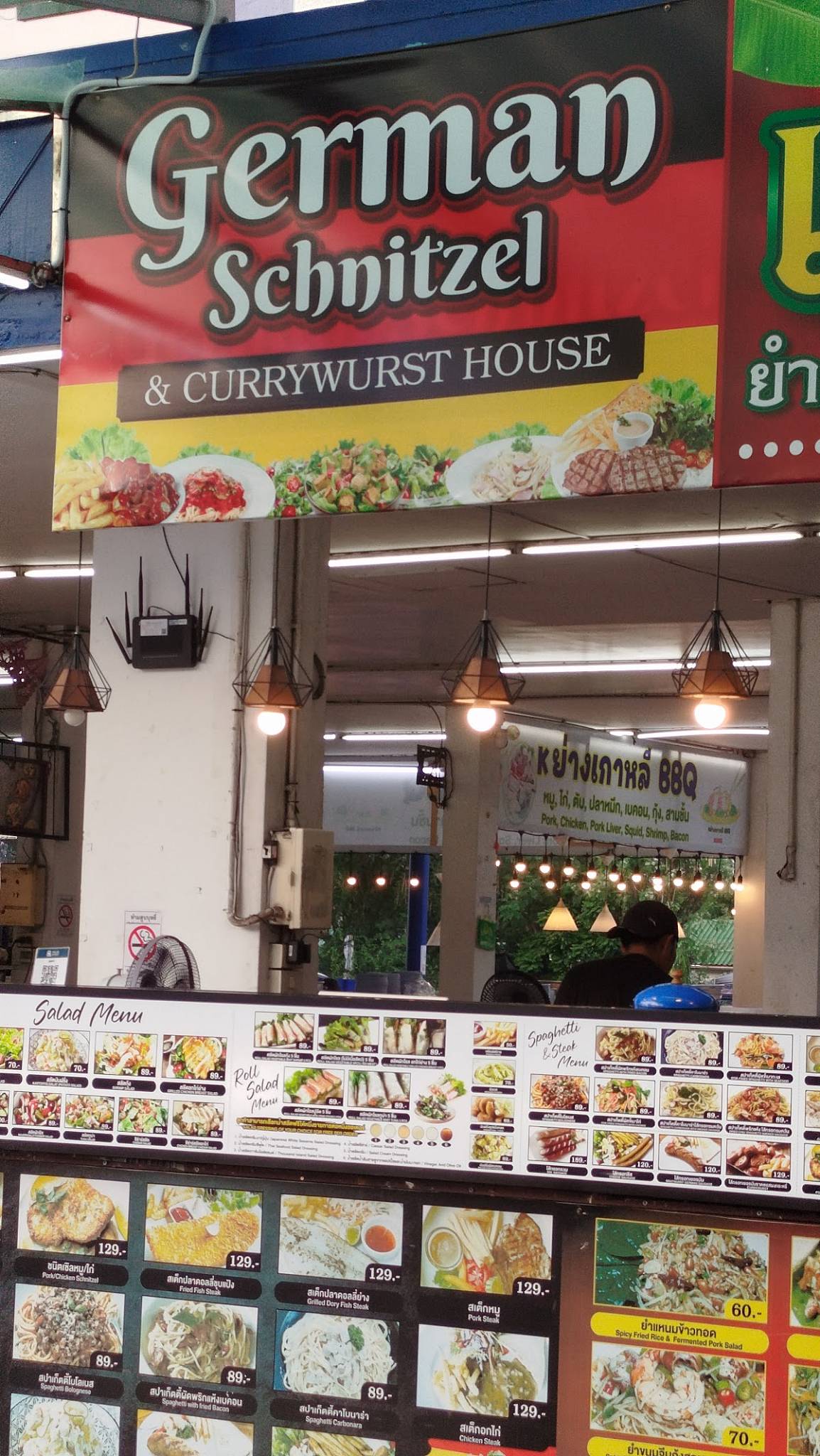 Carta del restaurante German Schnitzel & Currywurst House, Hua Hin
