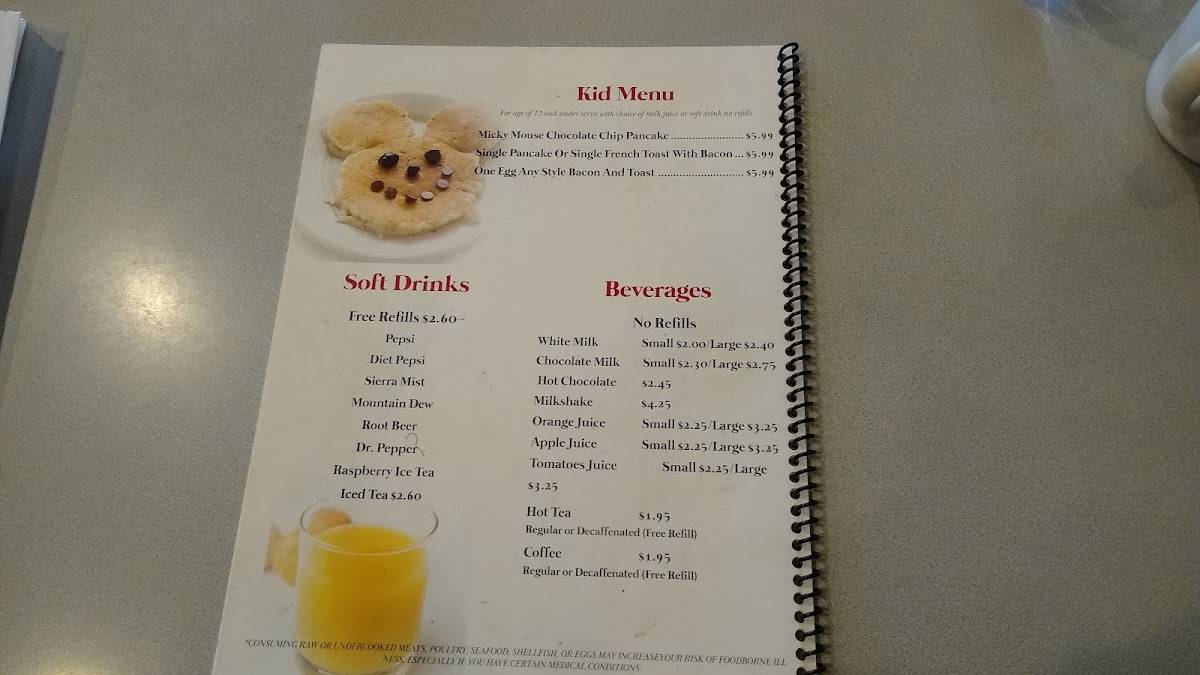 Menu at Gettysburg Family Restaurant, Gettysburg, York St #5