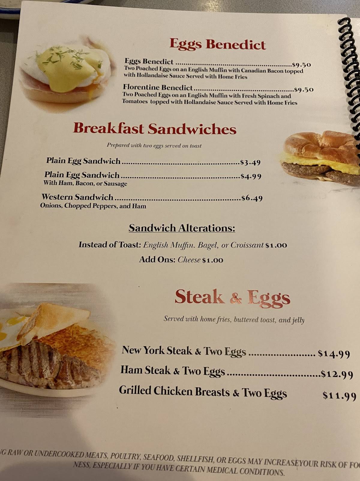 Menu at Gettysburg Family Restaurant, Gettysburg, York St #5