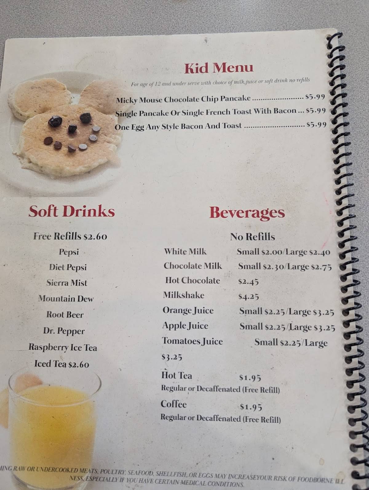 Menu at Gettysburg Family Restaurant, Gettysburg, York St #5