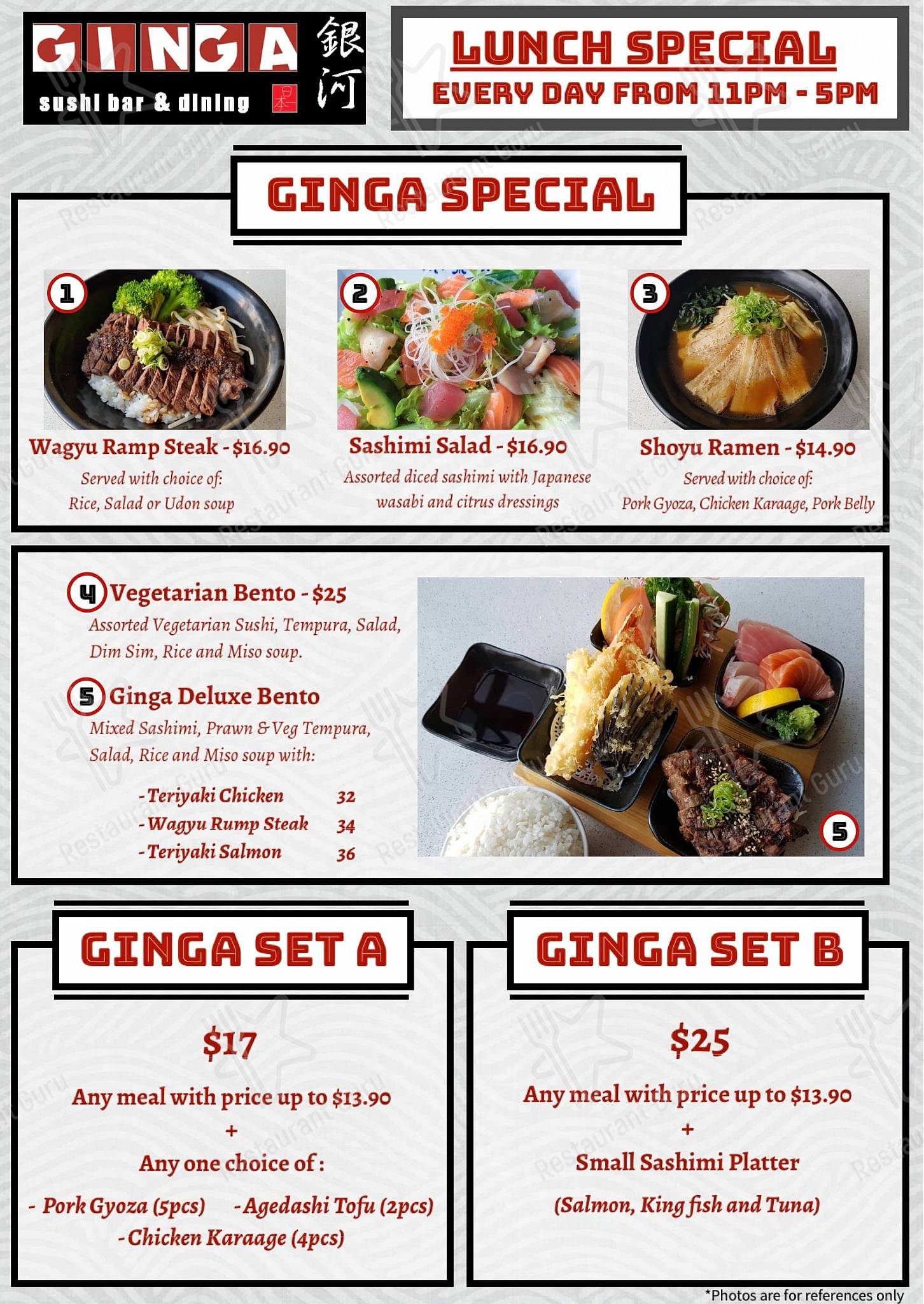 Menu at Ginga - Fortitude Valley restaurant, Fortitude Valley