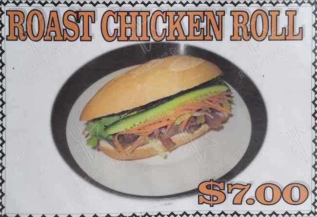 Menu at Gold Sun Hot Bread restaurant, Cranbourne
