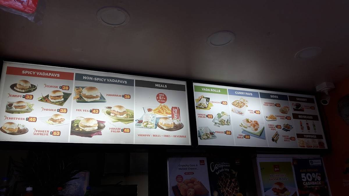 Menu at Goli Vada Pav - Koramangala 4th Block, Bengaluru, 623