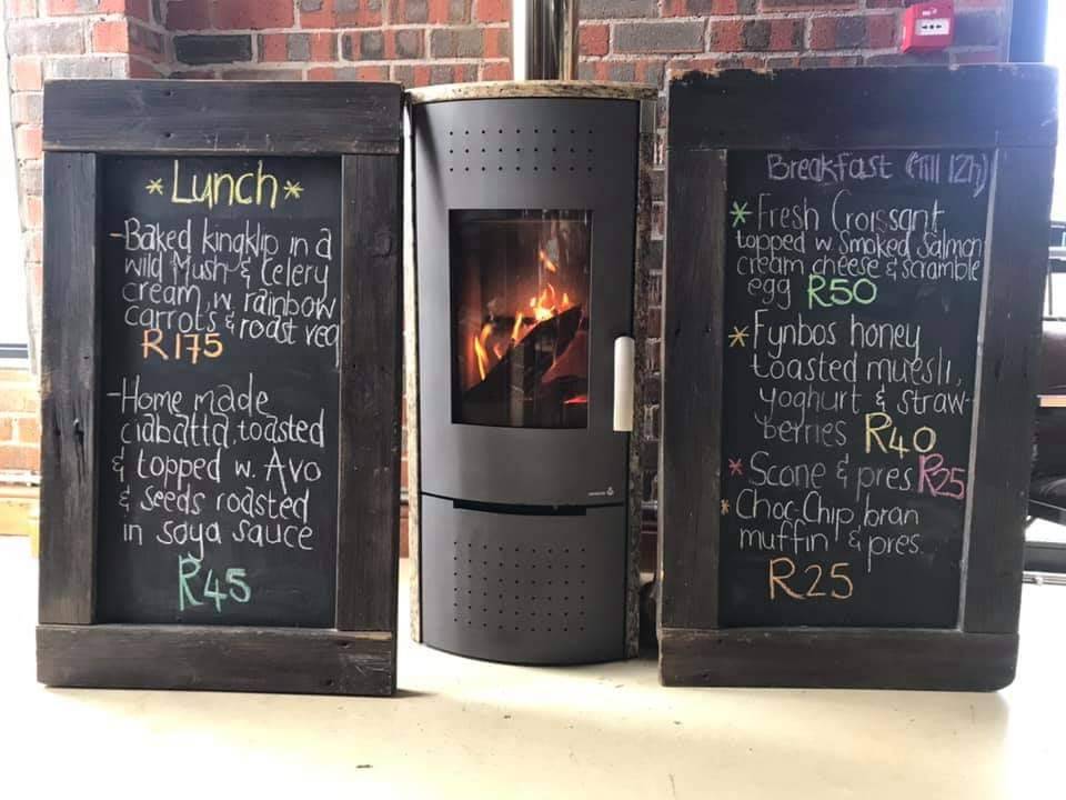 Menu at Gossip Corner restaurant, Rooi-Els