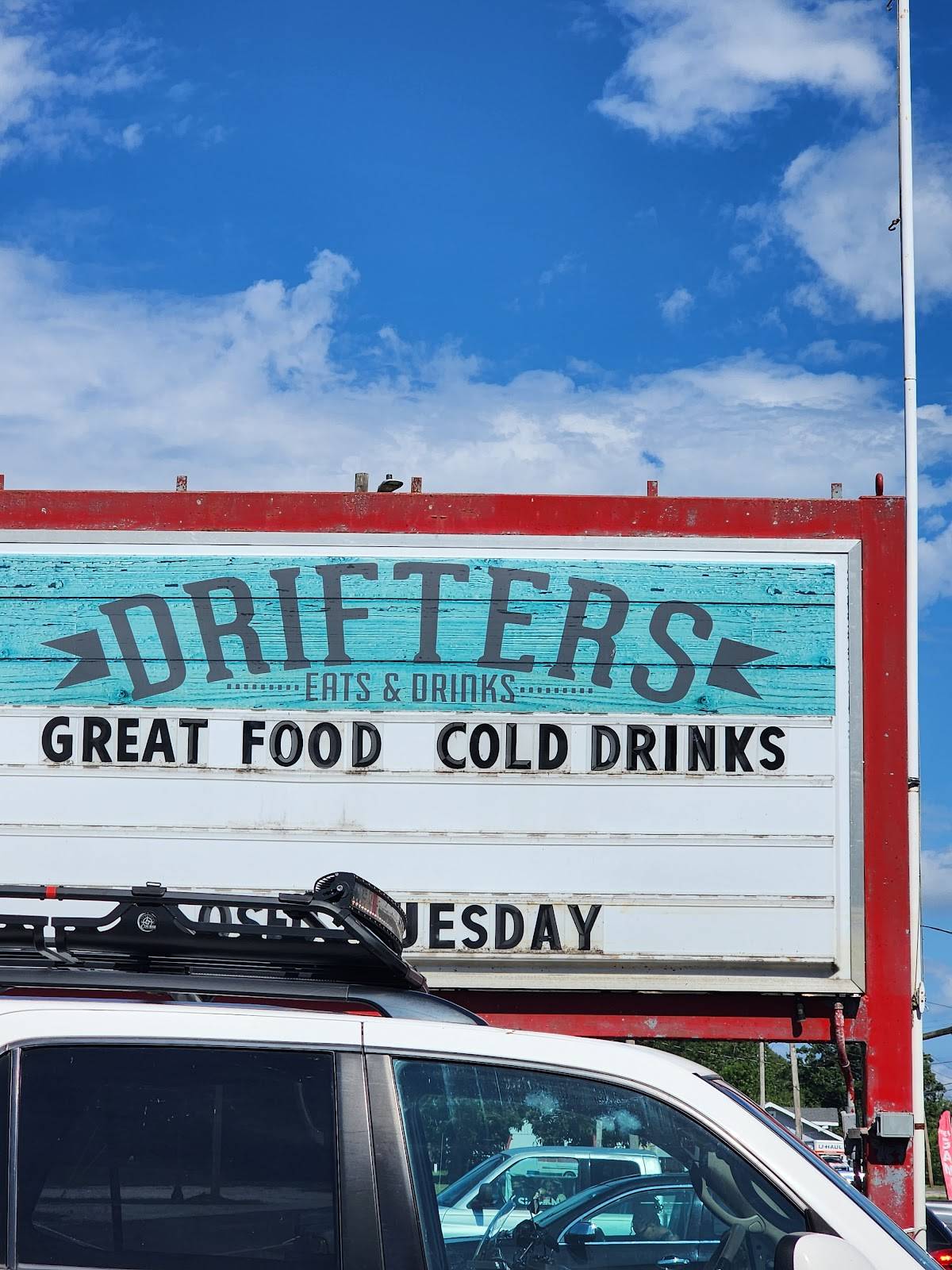 Menu at Drifters Bar and Grill, Grafton