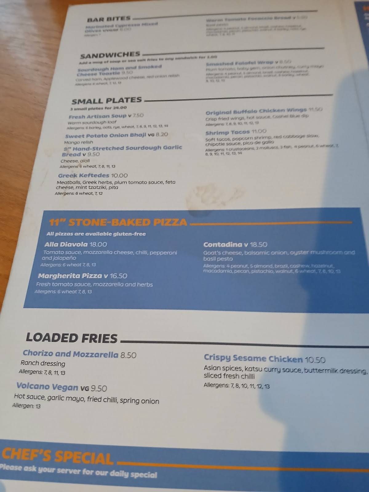 Menu at Grain And Grill restaurant, Clondalkin, Maldron Hotel Pearse Street