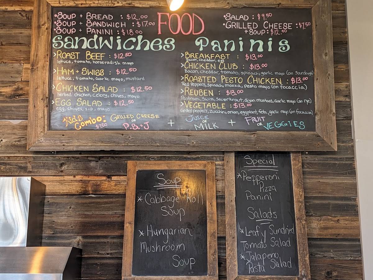 Menu at Grains Bakery Cafe, Grande Prairie, 67th Ave