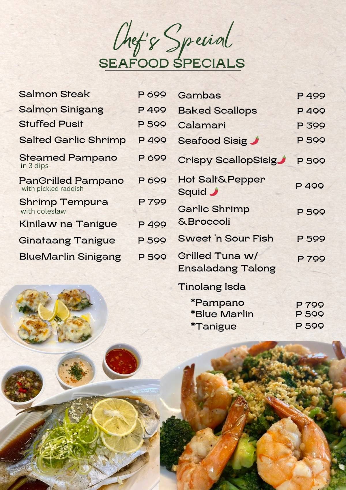 Menu at Green Mustard Cauayan restaurant, Cauayan City, WQPF+8M7