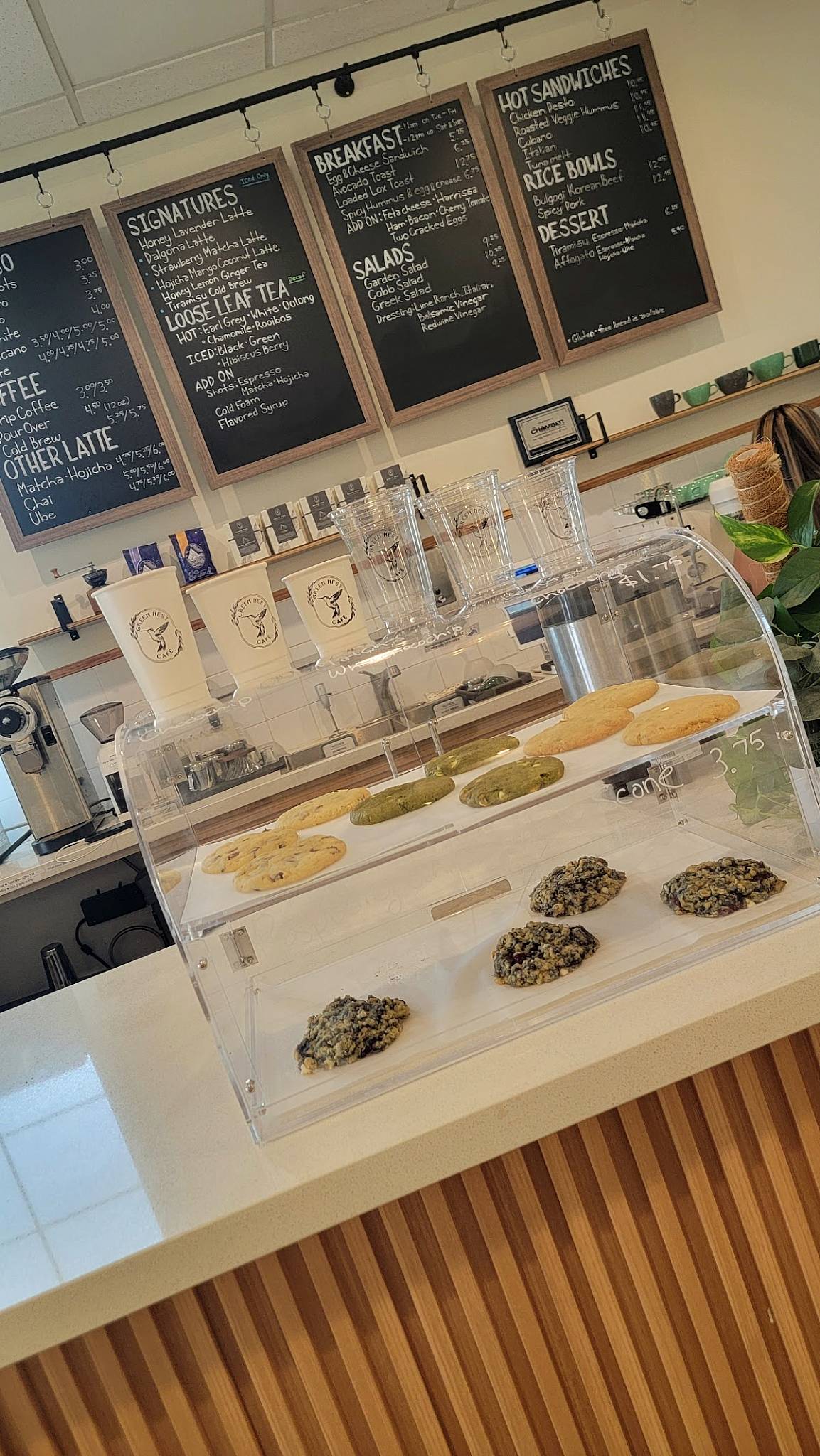 Menu at Green Nest Cafe, Bedford