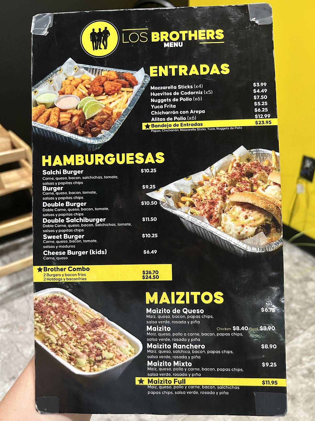Menu at Los Brothers Restaurant, Greenacres