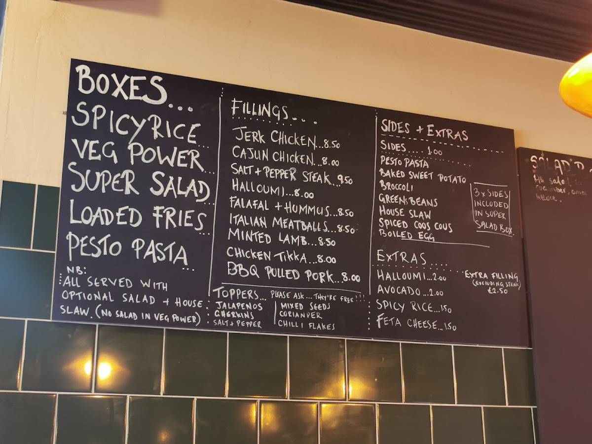 Menu at Greens restaurant, Manchester, 166 Station Rd
