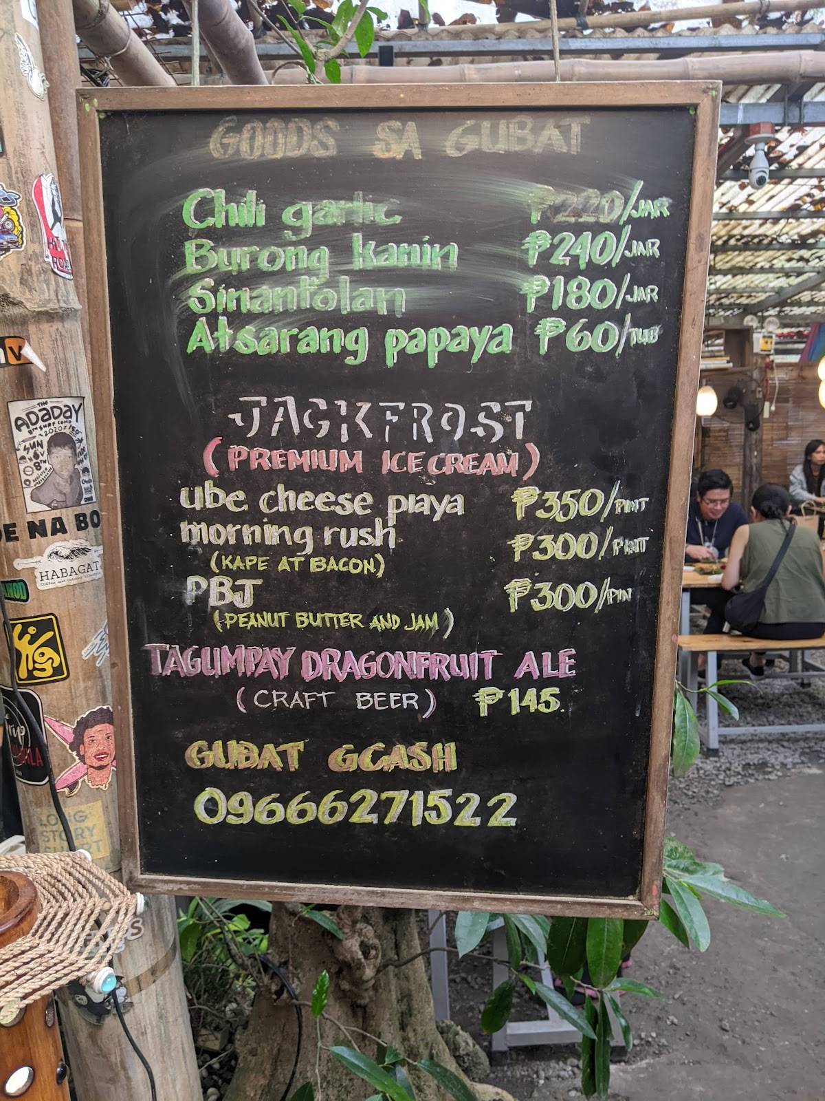 Menu at Gubat QC restaurant, Quezon City