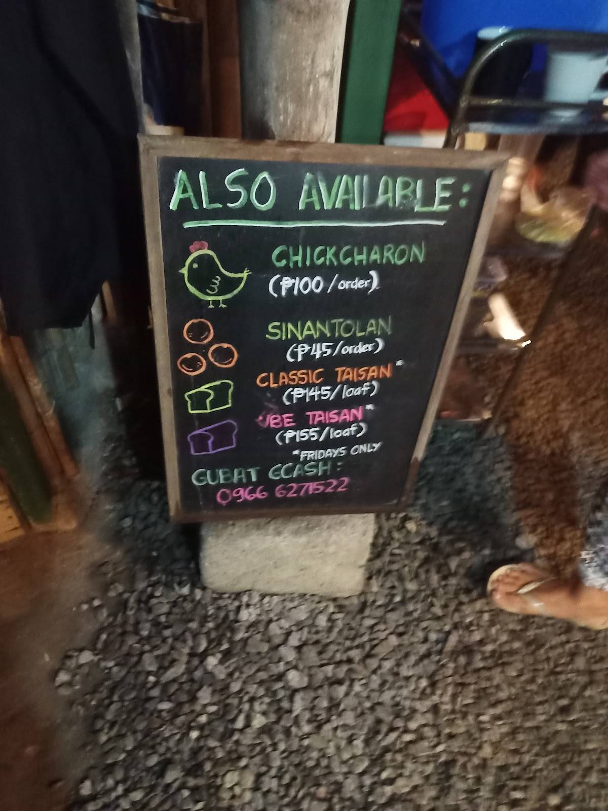Menu at Gubat QC restaurant, Quezon City