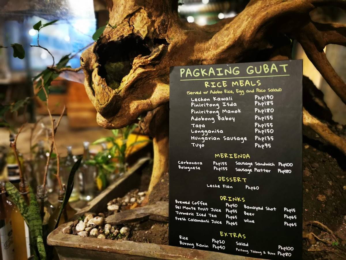 Menu at Gubat QC restaurant, Quezon City