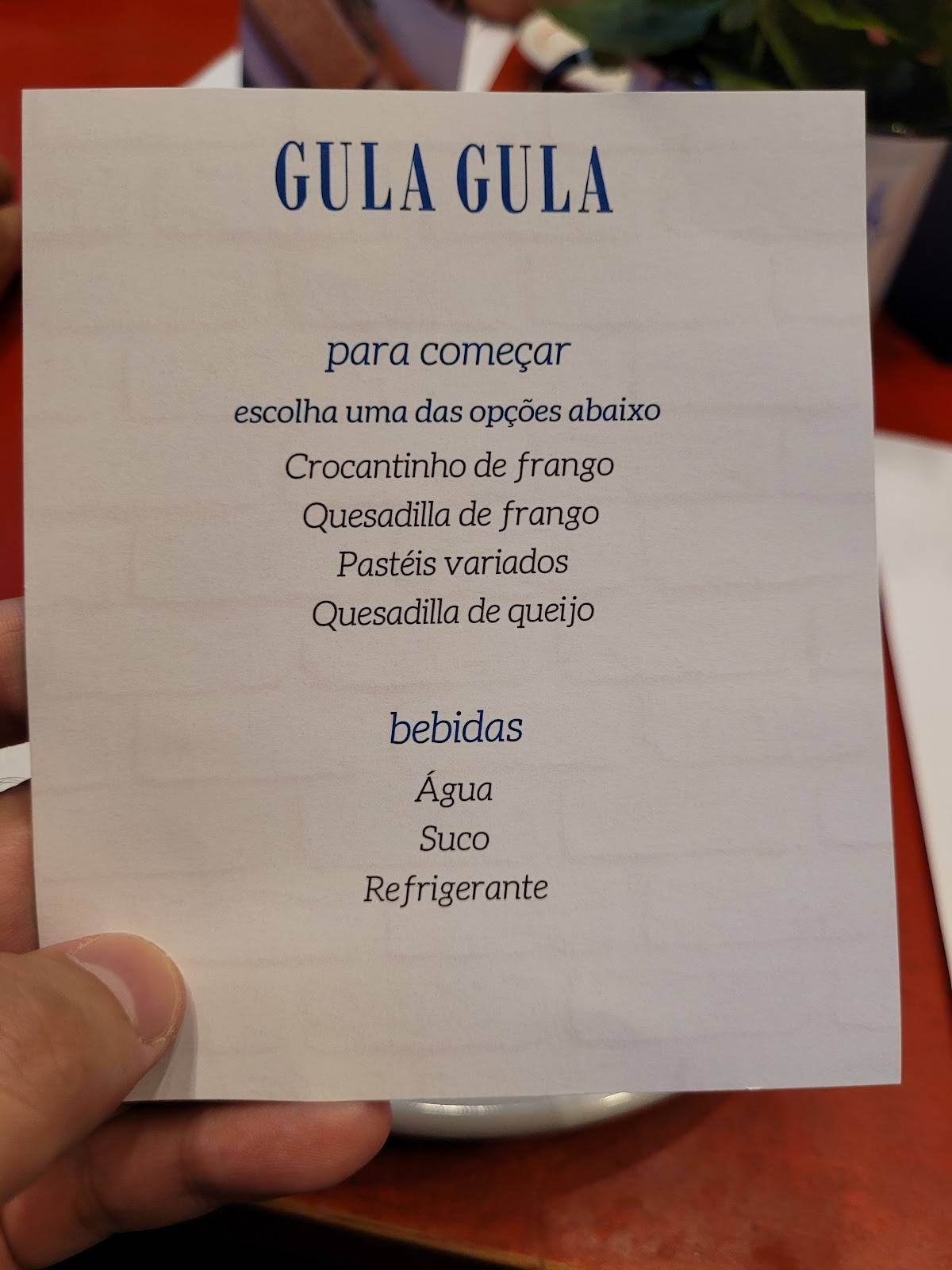 Menu em Gula Gula Restaurante, São Paulo