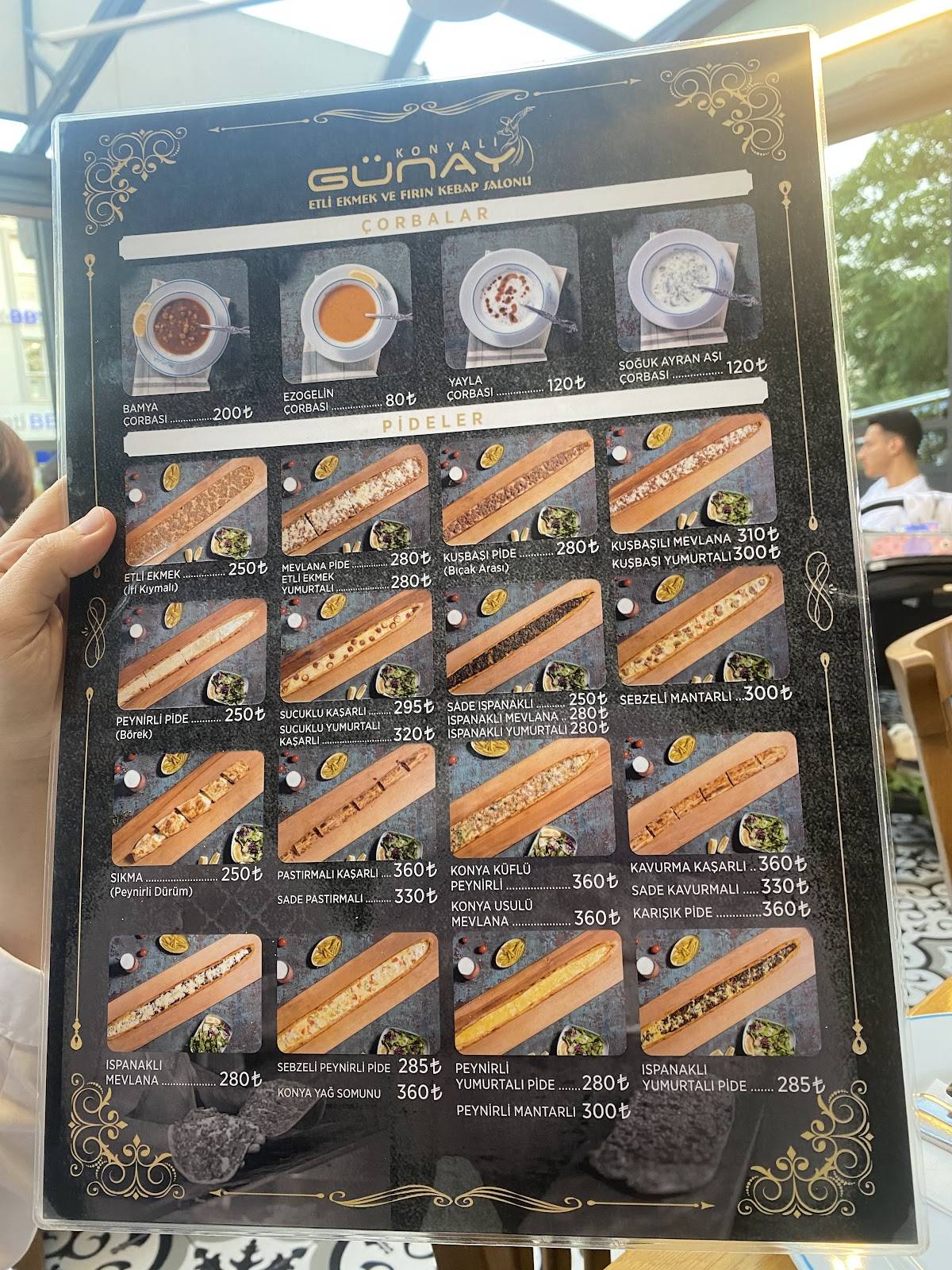 Menu at Gunay Konyali, Istanbul, Koşuyolu Cd. No:86