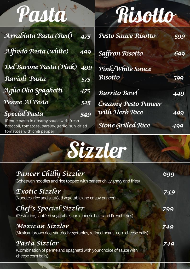 Menu at GupShup - Redefining Food, Mumbai