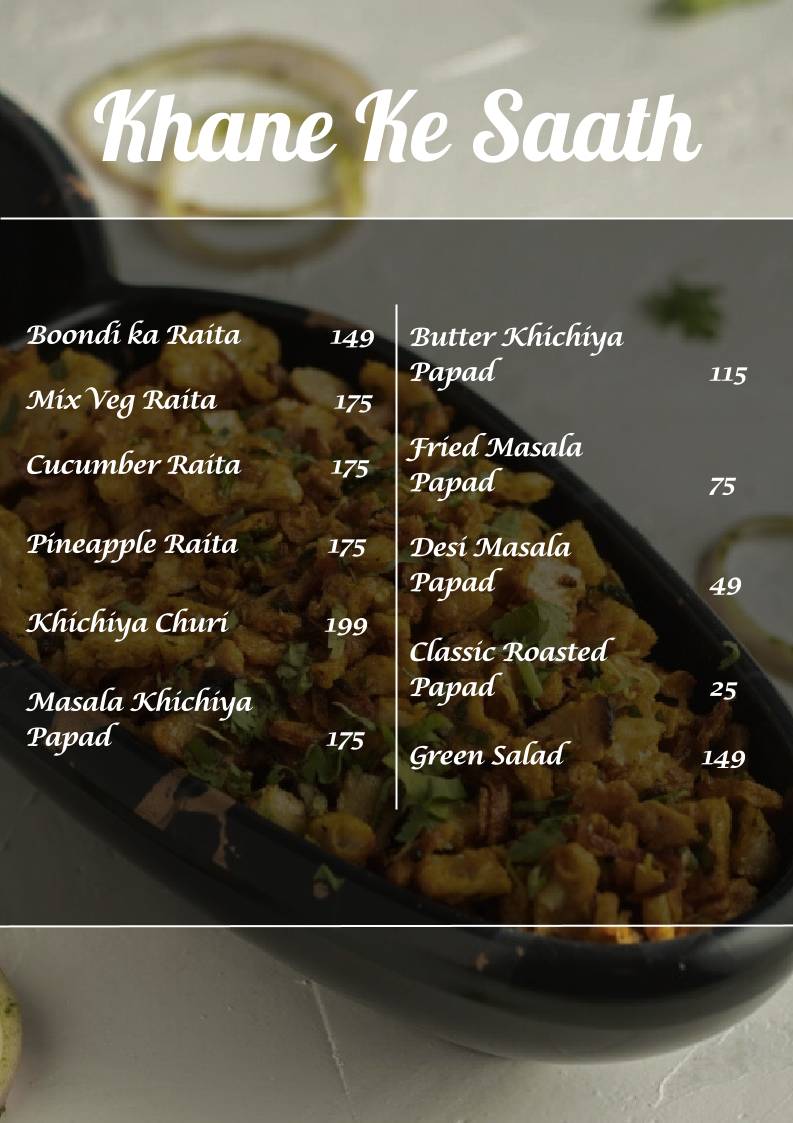 Menu at GupShup - Redefining Food, Mumbai