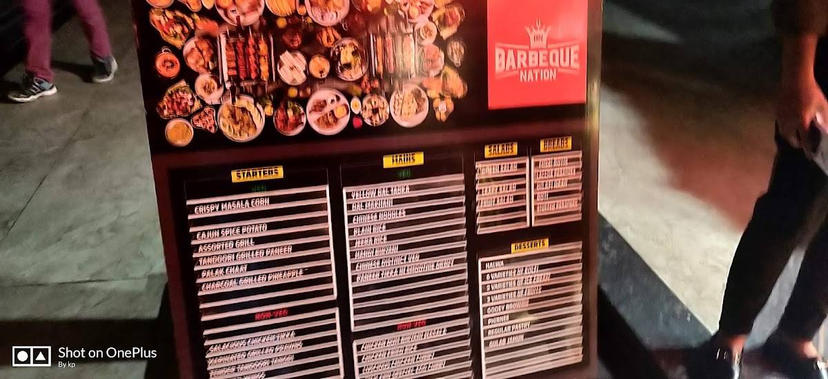 Menu at Barbeque Nation, Gurugram, SN 201 & 202, 2nd Flr, Global Foyer Mall