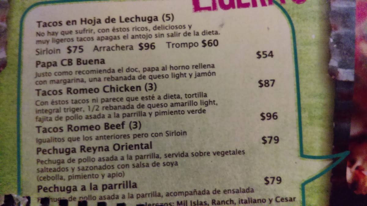 Carta de Gyros Restaurant, Monclova