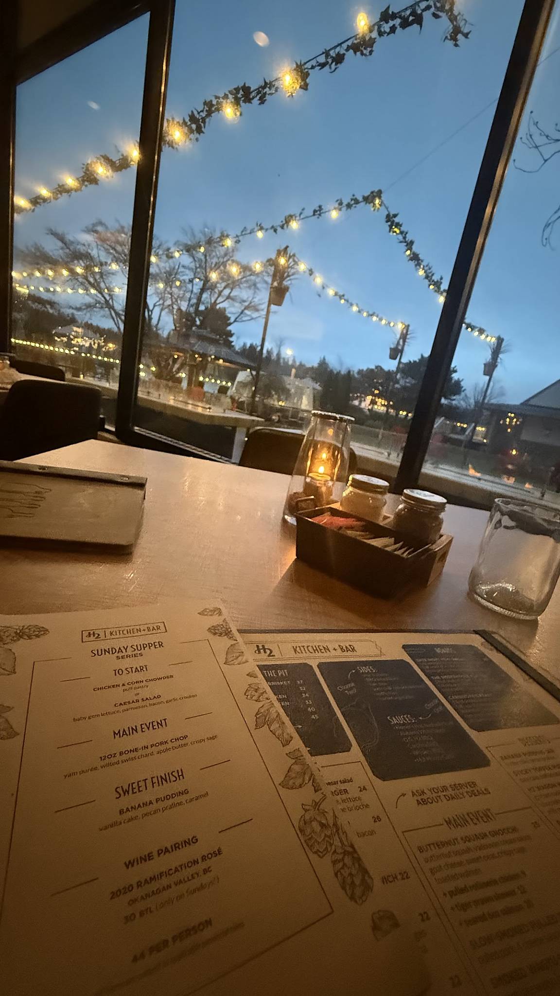 Menu at H2 Kitchen + Bar, Vancouver