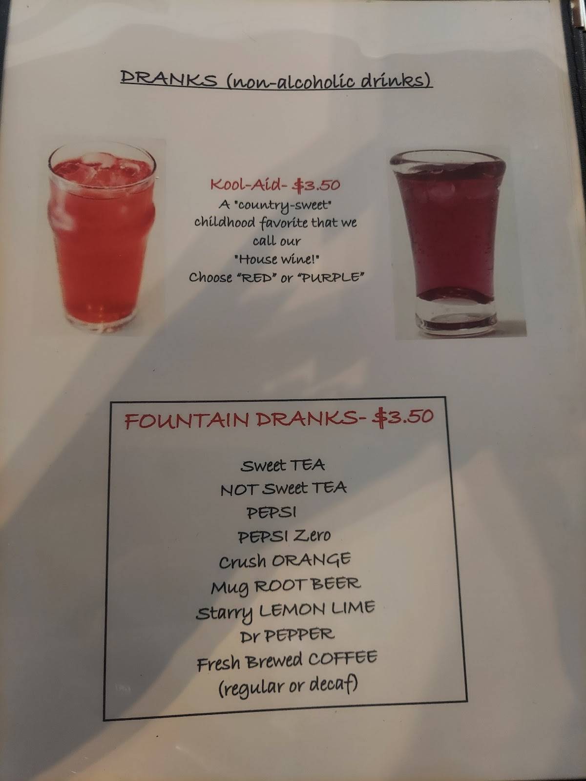 Menu at HAM BONZ Soul Food restaurant, Bastrop