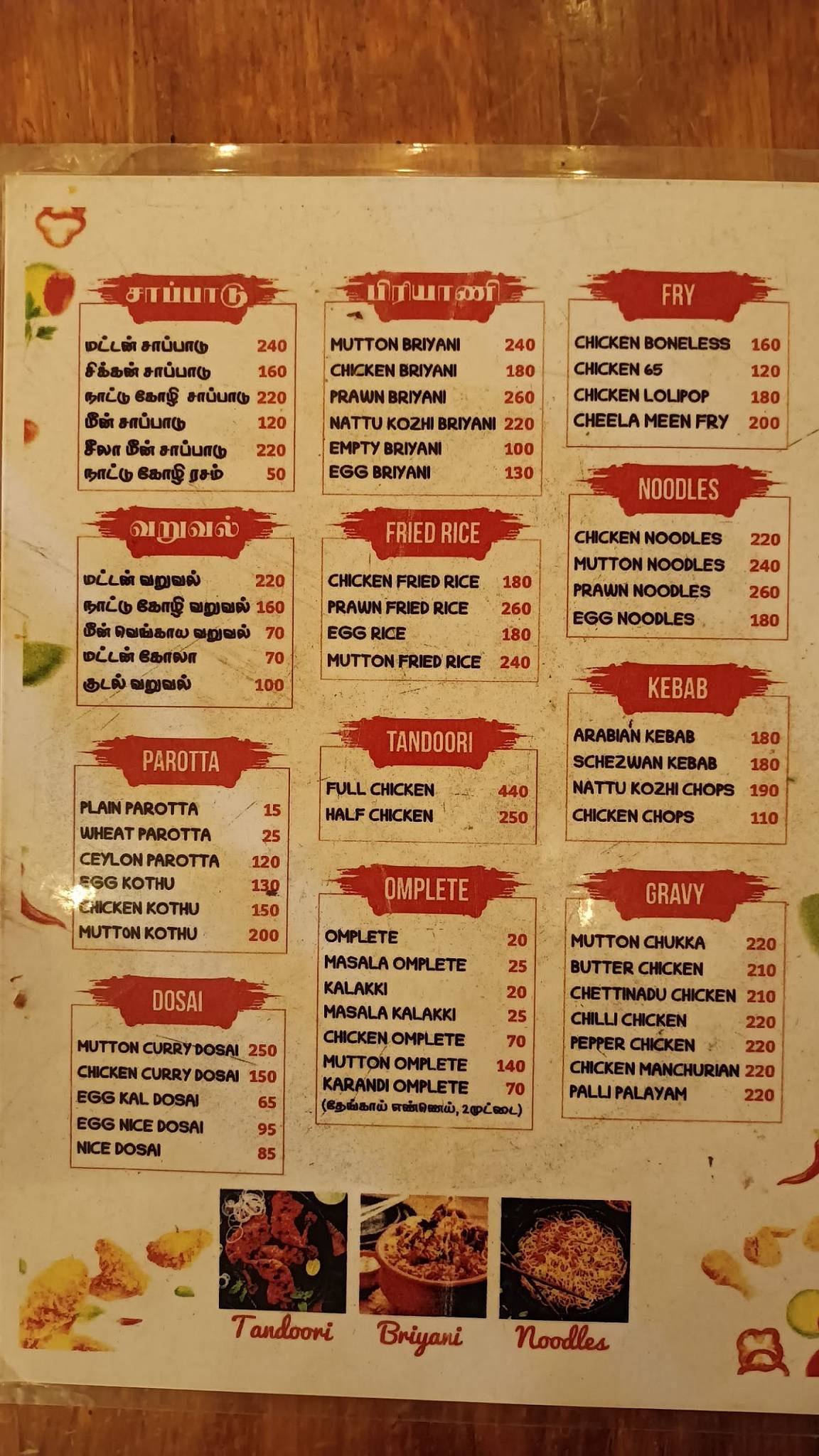 Menu at HI-FI MULTICUISINE RESTAURANT, Tirunelveli