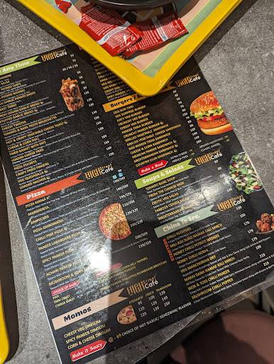 Menu at HIGH Street Cafe, Saharanpur