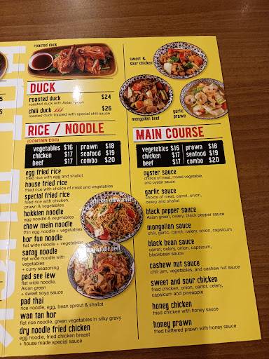 Menu at HOT DUCK restaurant, Plumpton